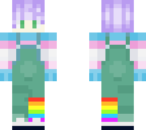 trans flag | Minecraft Skin