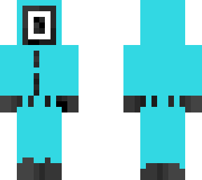 blue squid game guard | Minecraft Skins