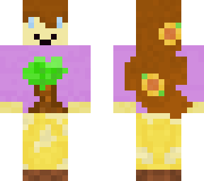 Moobloom girl | Minecraft Skin