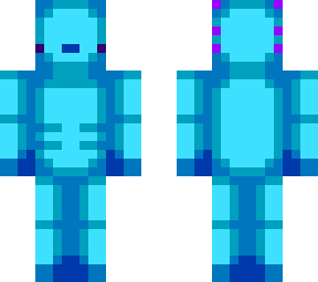Blue Axolotl | Minecraft Skin