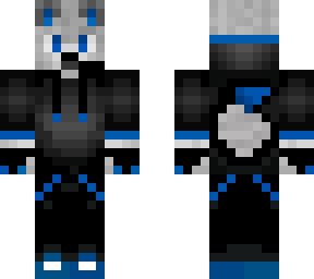Blue Gamer Wolf | Minecraft Skin
