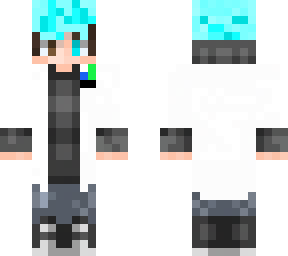 Scientist blue hair | Minecraft Skin