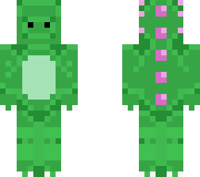 The skin I made today with a green stomach | Minecraft Skin