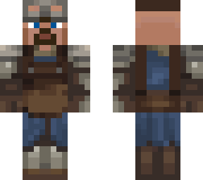 Armored Armorer Villager | Minecraft Skin