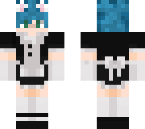 Blue Cat Maid | Minecraft Skin