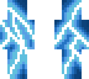 Blue lightning | Minecraft Skin