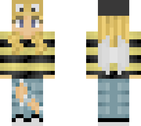 Cute Bee Girl | Minecraft Skin