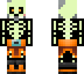 FirePillager skeleton | Minecraft Skin