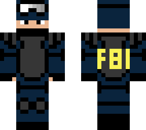 Fully geared FBI | Minecraft Skin