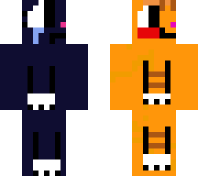 sad cat and happy cat | Minecraft Skin