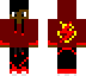 Hawks red lightning hood | Minecraft Skin