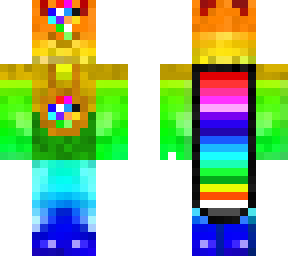 King rainbow steve | Minecraft Skin