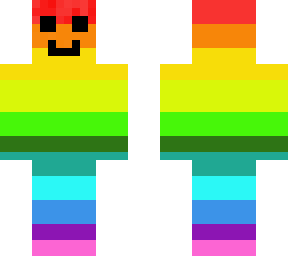 Rainbow Guy Minecraft Skins