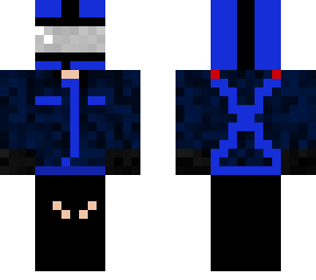 Blue dragon biker | Minecraft Skin