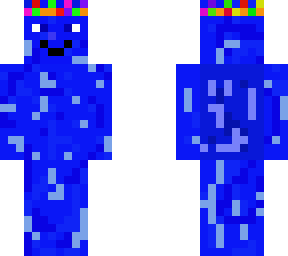 blue princezam axolotal | Minecraft Skin