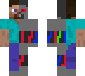 Cyborg Steve V1 | Minecraft Skin