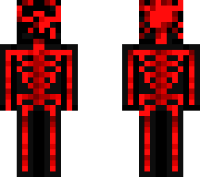 red skeleton | Minecraft Skin