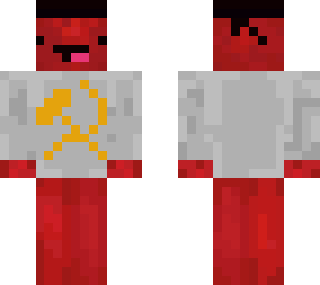 red slimm with hands | Minecraft Skin