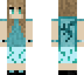 Turquoise girl | Minecraft Skin