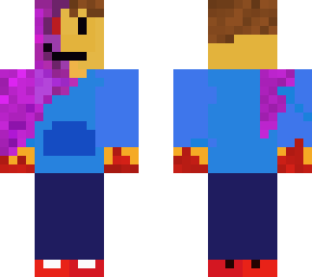 corrupted purple guy | Minecraft Skin