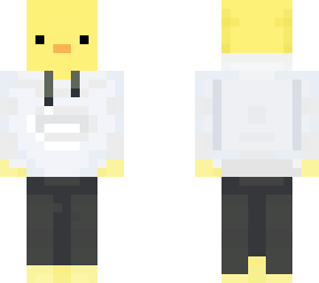 duck with a white hoodie | Minecraft Skin