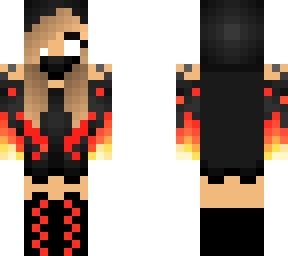 fire evil girl | Minecraft Skins