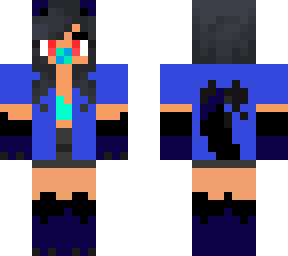 Blue Baby Aphmau Werewolf | Minecraft Skin