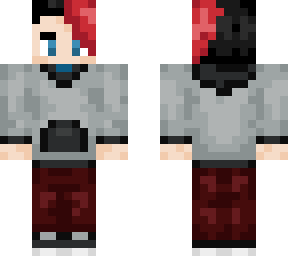 emo teenager human male boy cool red | Minecraft Skins
