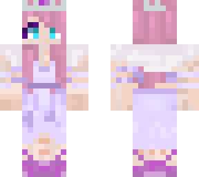 Lizzie lavender air theme | Minecraft Skin