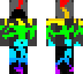 Origin rainbow void steve skin | Minecraft Skin