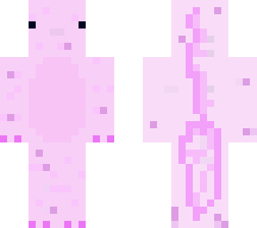 Pink axolotl | Minecraft Skin