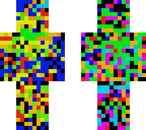 rainbow scribble | Minecraft Skin