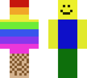 Ranbow cone noob | Minecraft Skin