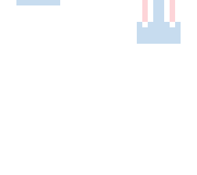 Blue bunny hoodie template | Minecraft Skin