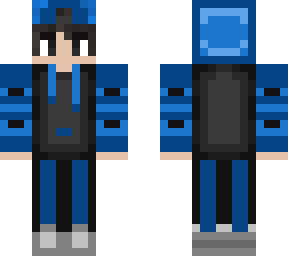 Blue Hoodie Boy | Minecraft Skin