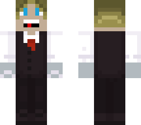 boy with curtains in valet suit :))) | Minecraft Skin