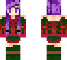 Purple elf skin | Minecraft Skin