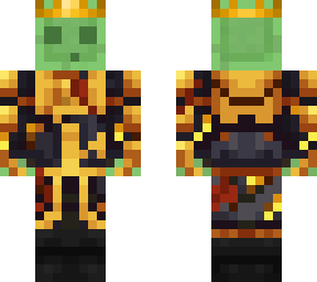 Slime Lord with Crown | Minecraft Skin