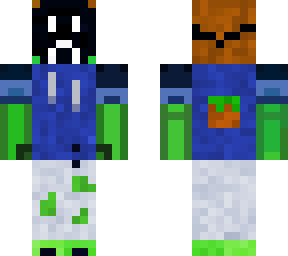 The Dark Minecraft Green Slime Mask | Minecraft Skin