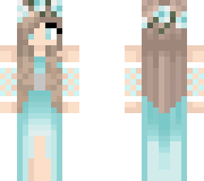 blue flower girl | Minecraft Skin