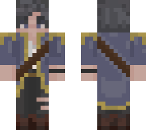 blue pirate with sash | Minecraft Skin