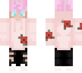Eboy Pink hair | Minecraft Skin