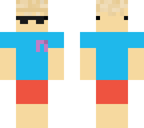 me v2 but with techno support ribbon | Minecraft Skin