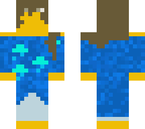 Rainy cloud akatsuki blue cloak | Minecraft Skin