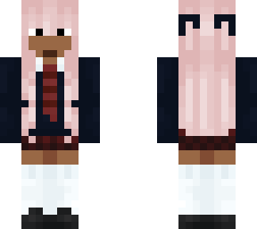 Anime schoolgirl Obama Chan | Minecraft Skin