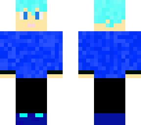 Blue lightning | Minecraft Skin