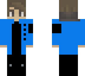 Blue Trench Coat | Minecraft Skin