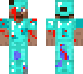 Diamond broken Steve v2 | Minecraft Skin