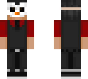 Omen Red Suit & Vest | Minecraft Skin