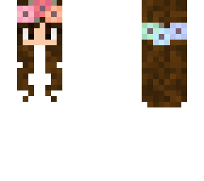 Flower Girl head template | Minecraft Skin